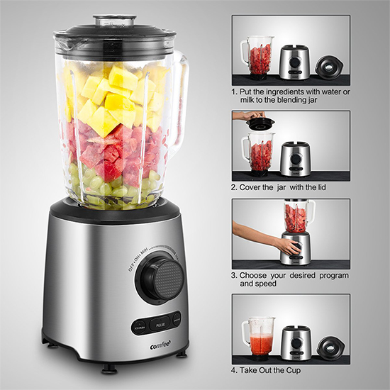 COMFEE BLENDER STAINLESS STEEL | BL5001AW - HSDS Online