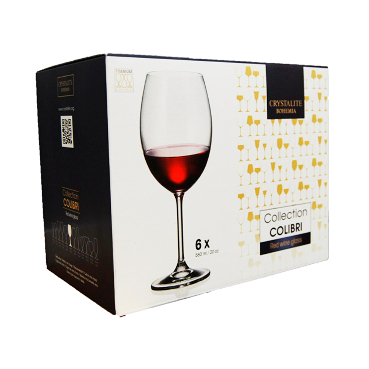 SET OF 6 COLIBRI RED WINE 580ML | 751-998743 - HSDS Online