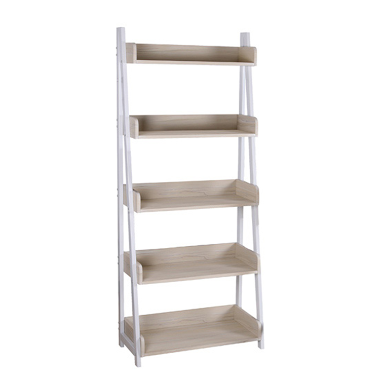 X-TECH 5 SHELF WOODEN BOOKCASE IVORY | XTF-BS249 - HSDS Online
