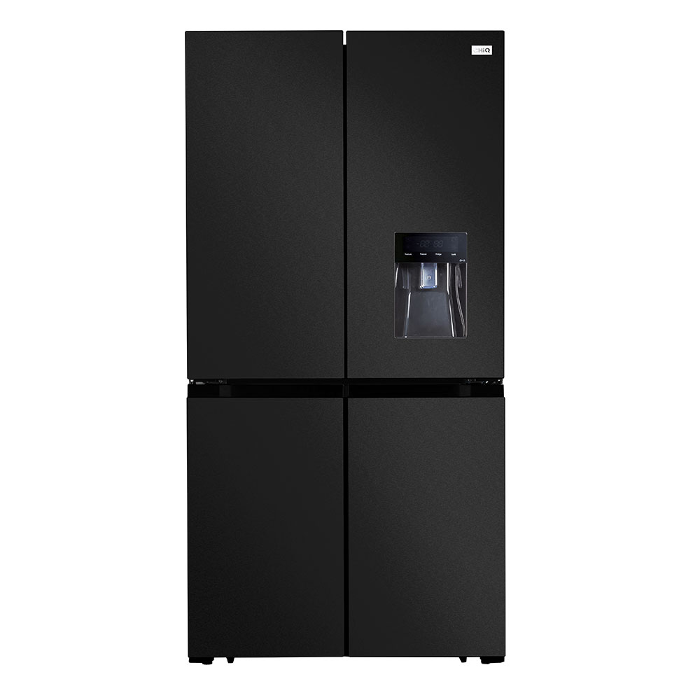 CHIQ 19.14 CU.FT BLACK STAINLESS STEEL 4-DOOR NO FROST + DISPENSER ...