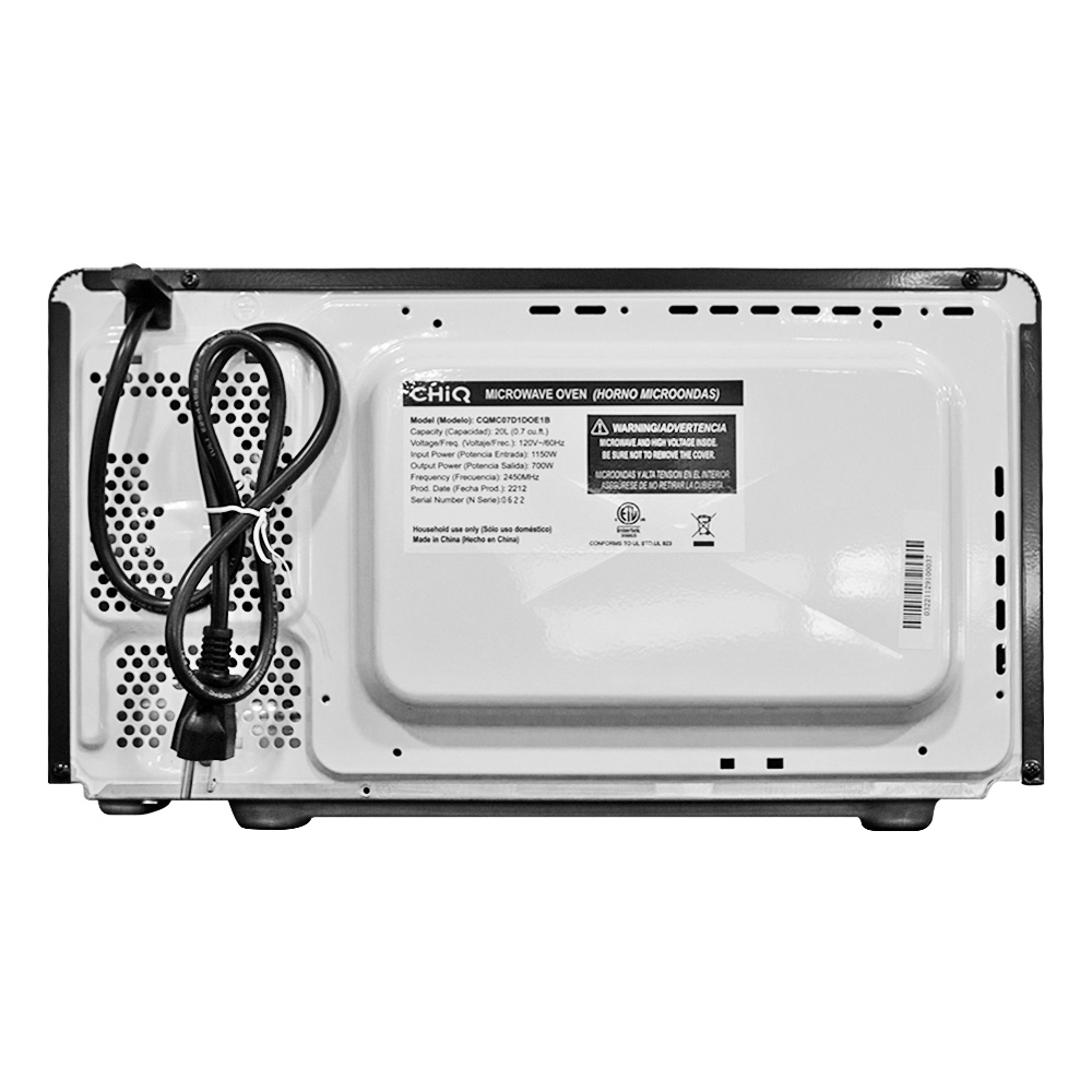 CHIQ 0.7 CU.FT MICROWAVE BLACK | MC07DIDOE1B - HSDS Online