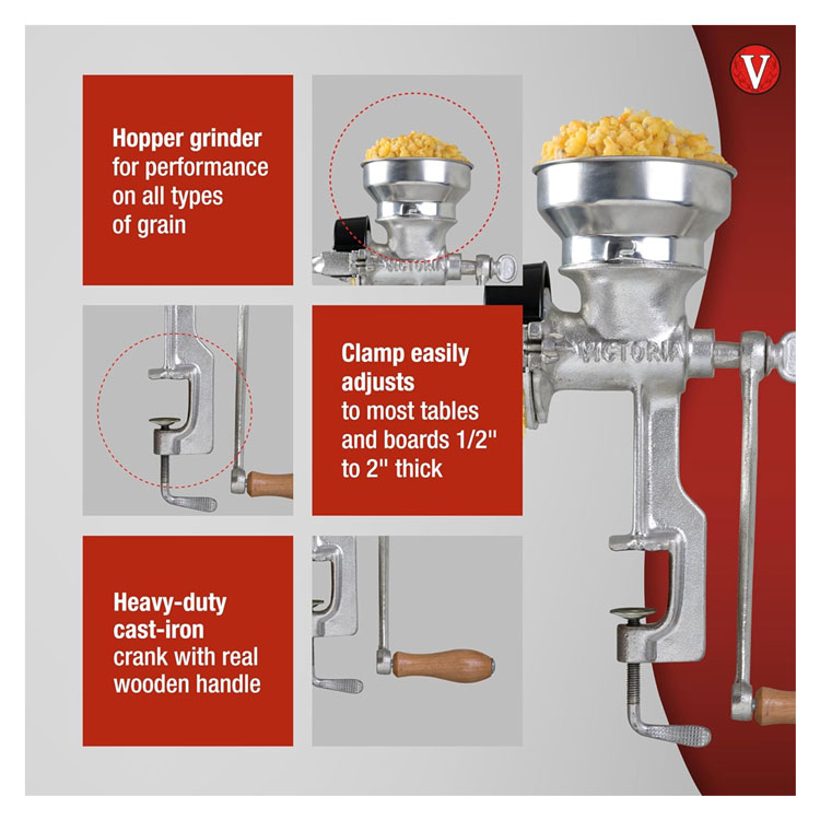 VICTORIA MANUAL LOW HOPPER GRAIN GRINDER | GRN-101 - HSDS Online