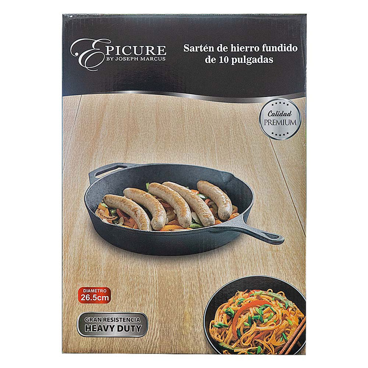 THE BEST EPICURE 26.5 CM CAST IRON SKILLET PAN | EP-DC26CM