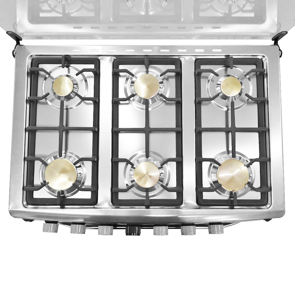 The best Premier gas stove 30" 6 burner with gas oven SS